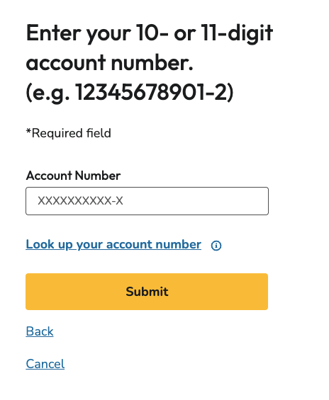 Re-registering for a PG&E Online Account